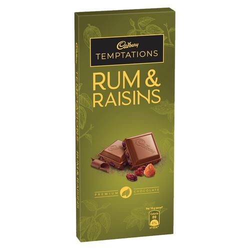 Cadbury Temptations Chocolate - Rum & Raisin 70 g – Quick Pantry